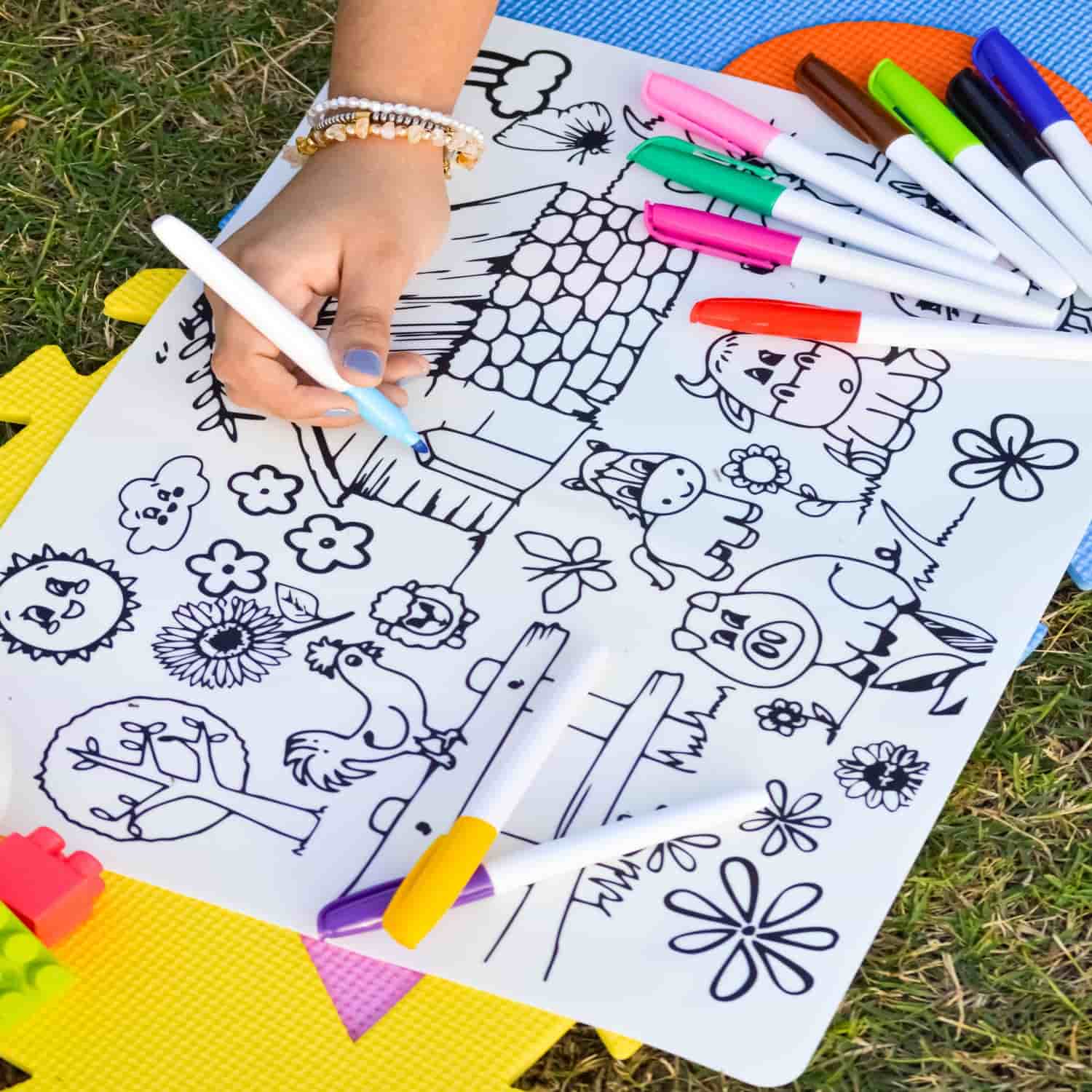 BabiesBasic-Reusable Coloring Mat for Kids Online at Best Prices